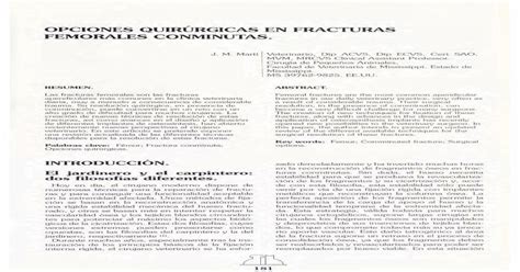 OPCIONES QUIRÚRGICAS EN FRACTURAS · PDF fileOpciones quirúrgicas en fracturas femorales ...