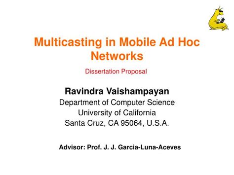 ppt multicasting in mobile ad hoc networks powerpoint presentation