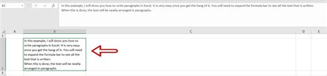 How To Write Paragraphs In Excel Spreadcheaters