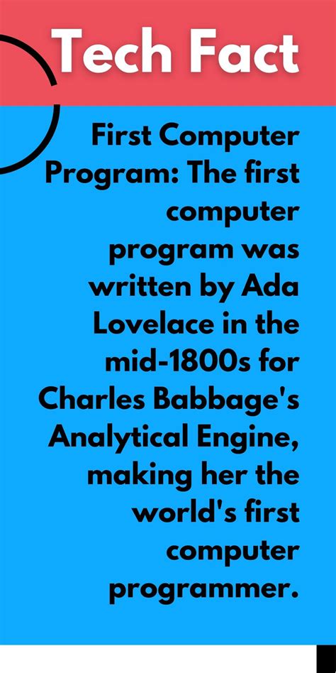 Ada Lovelace The Worlds First Computer Programmer