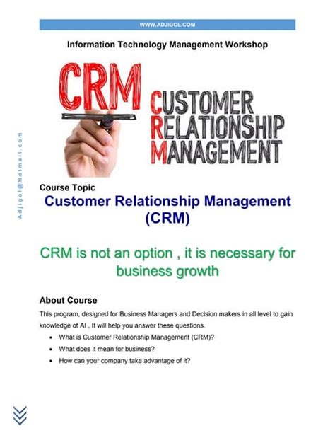 crm course outlook pdf