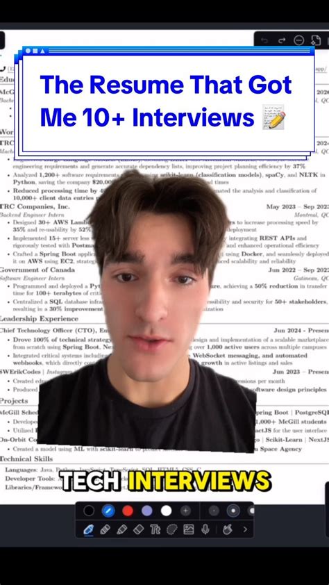 Swerikcodes The Resume That Got Me 10 Software Engineering