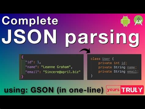 Json Parsing In Android Youtube Json Parsing And How To Use Gson In