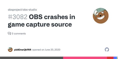 OBS Crashes In Game Capture Source Issue Obsproject Obs Studio GitHub
