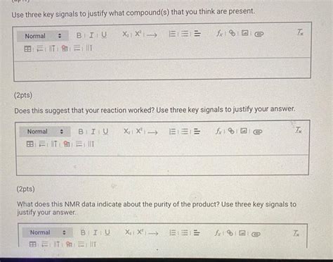 Solved H NMR Spectrum For Product Obtained You Can Chegg Com