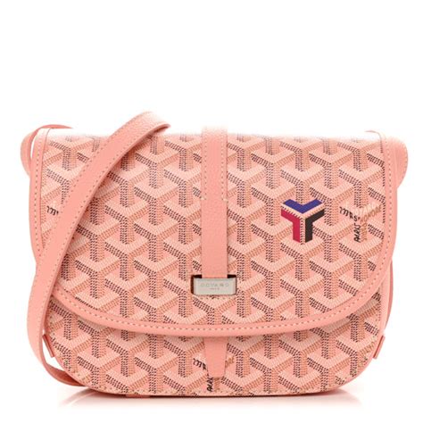 goyard goyardine belvedere ii pm messenger bag pink 1312570 fashionphile