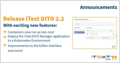 itext dito 2 2 is now available pdf association