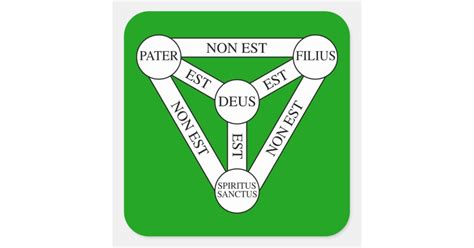 Sticker Of The Scutum Fidei Shield Of The Trinity Zazzle