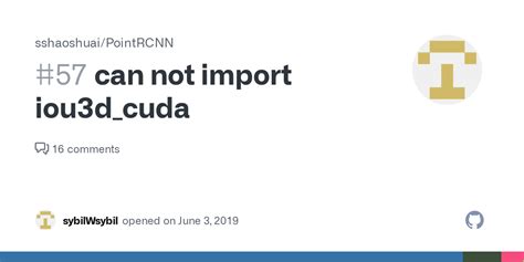 Can Not Import Iou D Cuda Issue Sshaoshuai PointRCNN GitHub