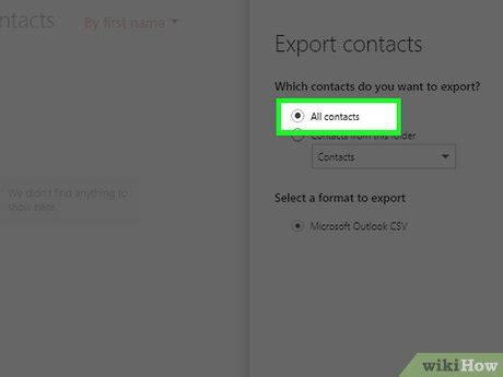 3 Ways To Export Contacts From Outlook WikiHow