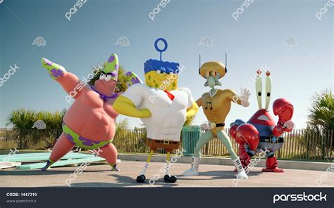 پوستر سه بعدی باب اسفنجی اختاپوس پاتریک و آقای خرچنگ 1447210