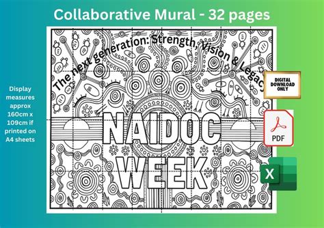 Naidoc Week 2025 Collaborative Mural Indigenous Classroom Mural Naidoc Week Colouring Pages