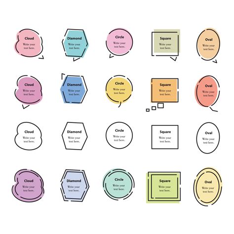 Business Colorful Bubble Icons Set Vector Art At Vecteezy