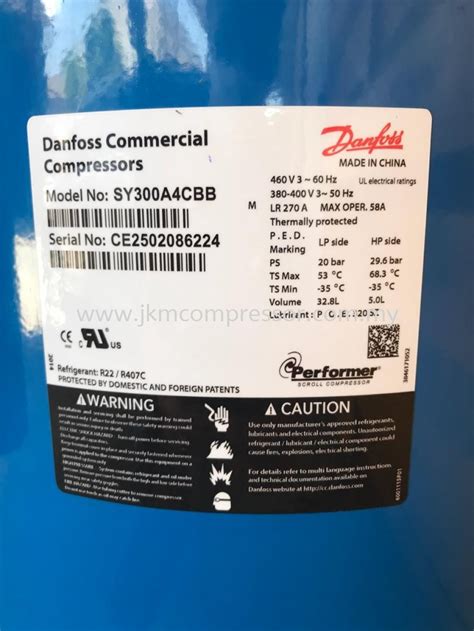 Danfoss Scroll Compressor Danfoss Performer Compressor Kuala Lumpur Balakong Malaysia Retailer
