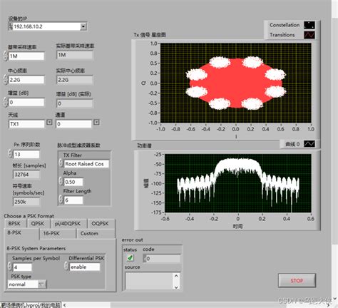 【usrp】调制解调系列4：bpsk、qpsk、8psk、oqpsk、pi 4dqpsk，基于labview的实现 bpsk调制labview