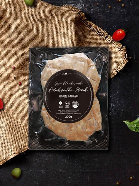 [lasan] 제주흑돼지 수제떡갈비 200g 냉동 Eternal Journey