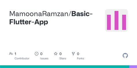 Github Mamoonaramzanbasic Flutter App