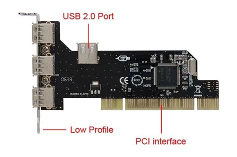 Low Profile Usb 20 Pci Controller Card Wholesale Computer Accessories Pc Parts And Electronic
