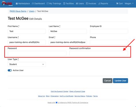 Reset A Students Password Company Admin Pass Training And Compliance