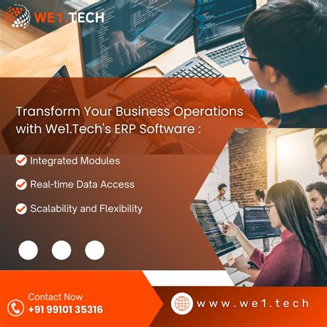 we1 tech it service provider on linkedin erp erpsolutions erpsoftware transform