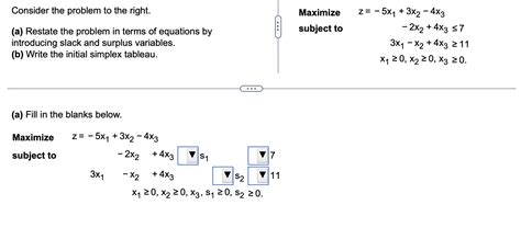 solved consider the problem to the right a restate the