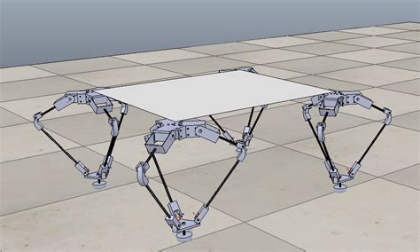 Delta Quad An Implementation Of A Quadruped Using Parallel Jointed Leg Architecture Steven
