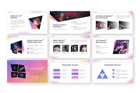 Planets Outer Space Powerpoint Templates Incl Earth And Astronomy Envato