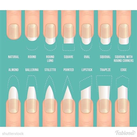 Gel Nails Shape Nail Tip Shapes Types Of Nails Shapes Acrylic Nail