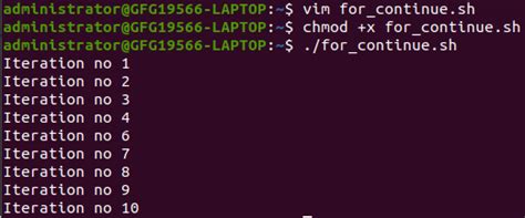 Looping Statements Shell Script GeeksforGeeks