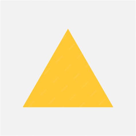 Vector De Forma Geométrica Triángulo Amarillo Vector Gratis