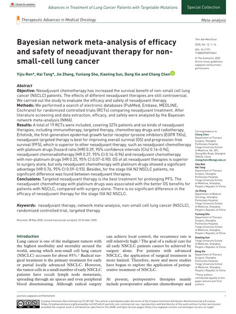Pdf Bayesian Network Meta Analysis Of Efficacy And Safety Of