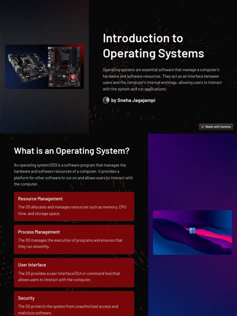 Introduction To Operating Systems Pdf Operating System Process Computing
