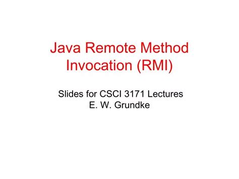 Ppt Java Rmi Serialization Guide Powerpoint Presentation Free Download Id6101794