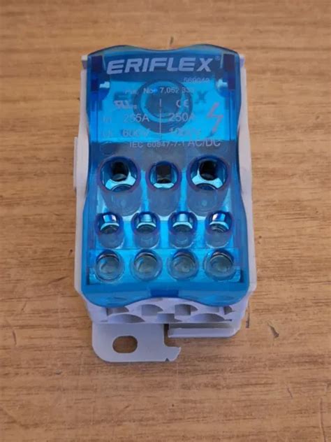 eriflex 569040 single pole power distribution block 255a 250a 600v 1000v £10 00 picclick uk