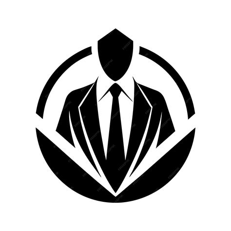 Minimal Business Logo Black And White Illustration Premium Ai