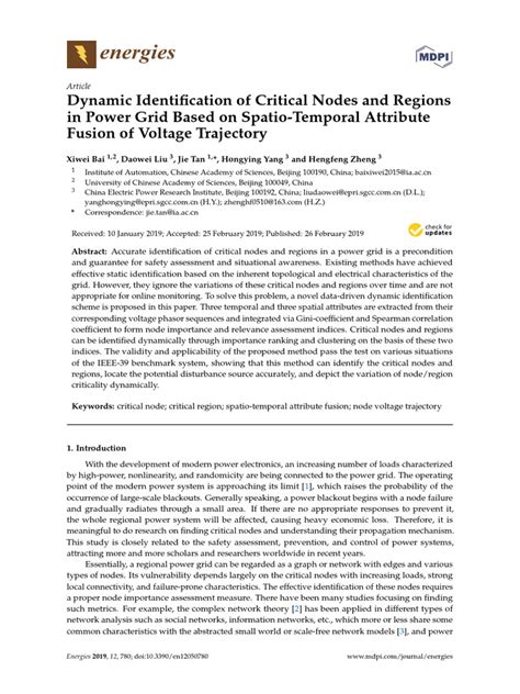 Dynamic Identification Of Critical Nodes And Regio Pdf Cluster