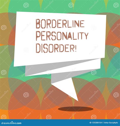 Word Writing Text Borderline Personality Disorder Business Concept For