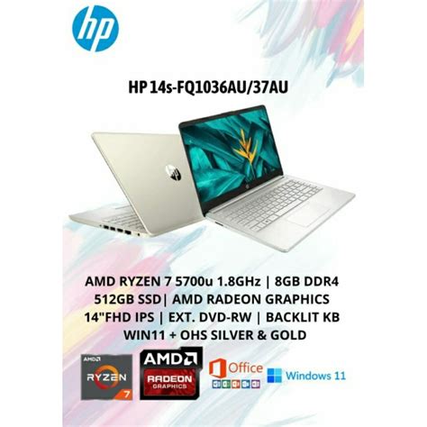 Jual LAPTOP BARU HP 14s FQ1036AU Shopee Indonesia