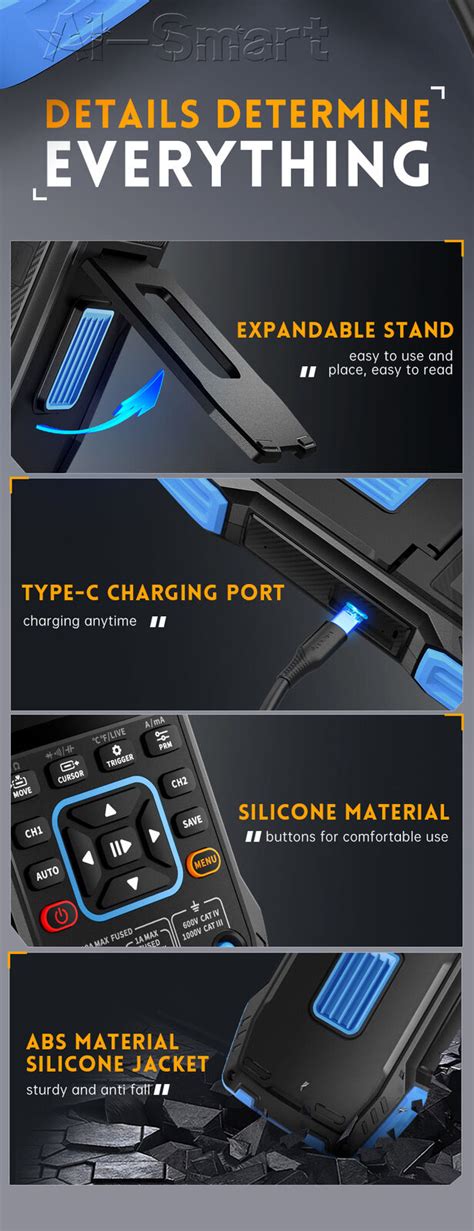 Fnirsi 2c23t Handheld Digital Oscilloscope Multimeter Function Signal Generator Ebay