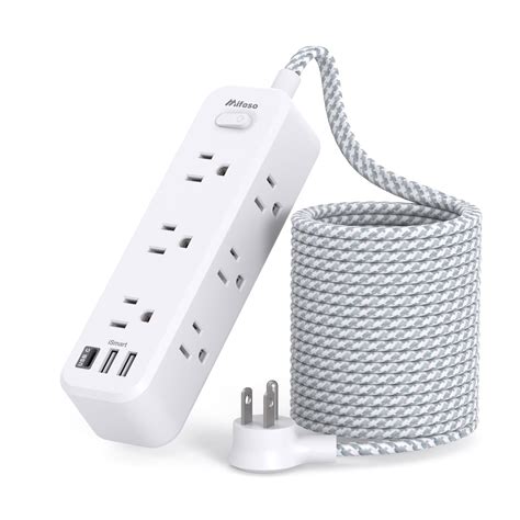 Extension Cord 15 Ft Surge Protector Power Strip Long Extension Cord