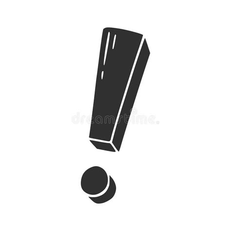 Hand Drawn Exclamation Point Element Stock Vector Illustration Of