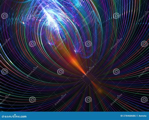 superstring theory physical quantum model illustration stock