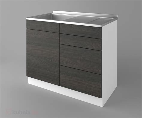 Долен кухненски шкаф с мивка с четири работещи чекмеджета Вега