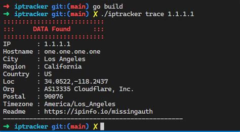 Github Amitsureshchandra Iptracker Ip Traker Cli App In Go Lang