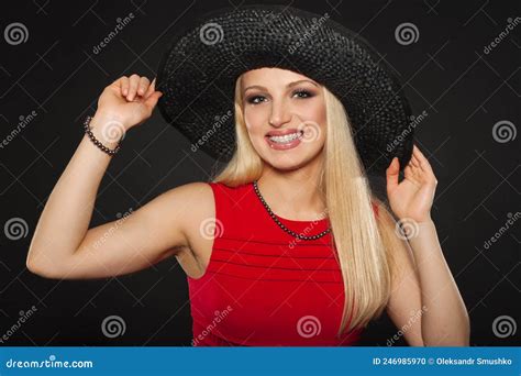 Beautiful Young Caucasian Woman In Her Twenties With Blonde Hair