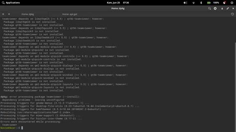 code dpkg error processing package teamviewer install