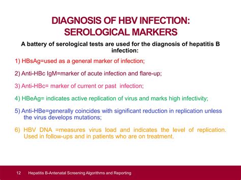 4 Samir Dervisevic Hepatitis B Antenatal Screening Algorithms And