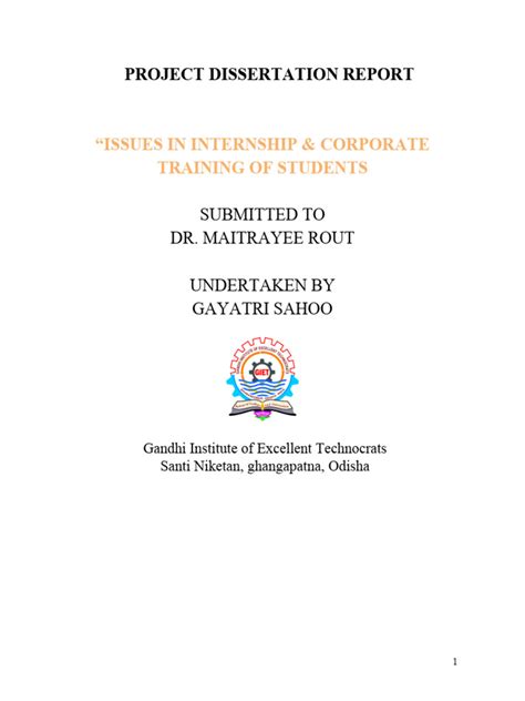 internship project pdf internship job hunting