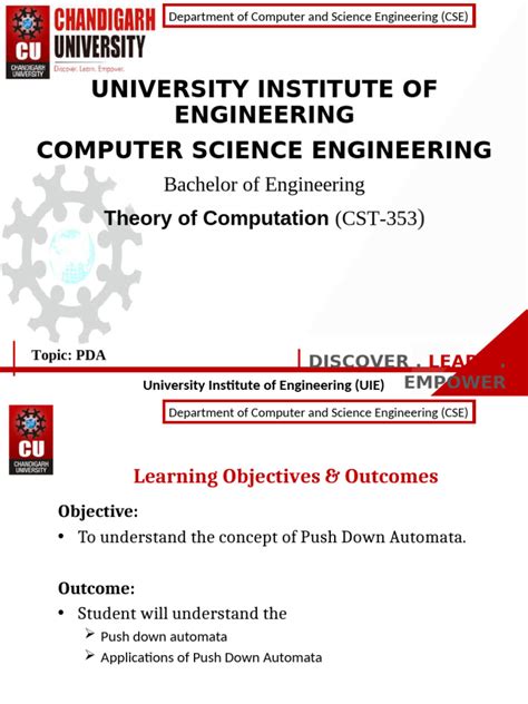 Ppt 321 Pda Definition Examples Pdf Computing Models Of Computation