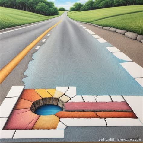 Road Pothole Detection System With Ai And Drone Prompts Stable Diffusion Online